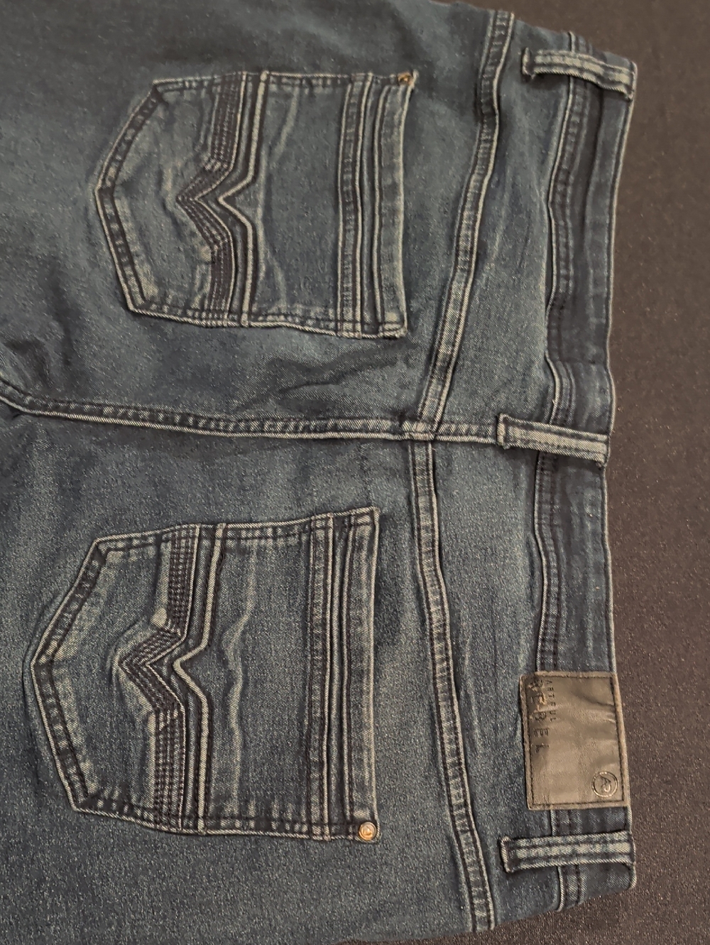 rebels | Jeans | Artful Rebel Shrunk Slim Fit Dark Blue Jeans With Red ...